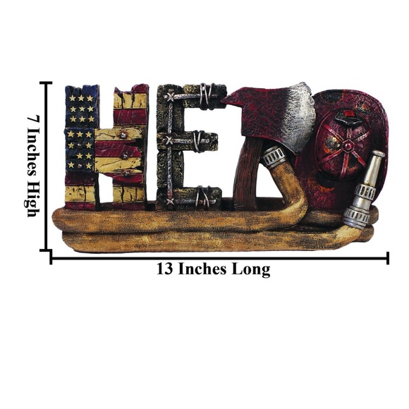 Accents | New 3d Resin Hero Wall Mount Fireman Sign | Poshmark